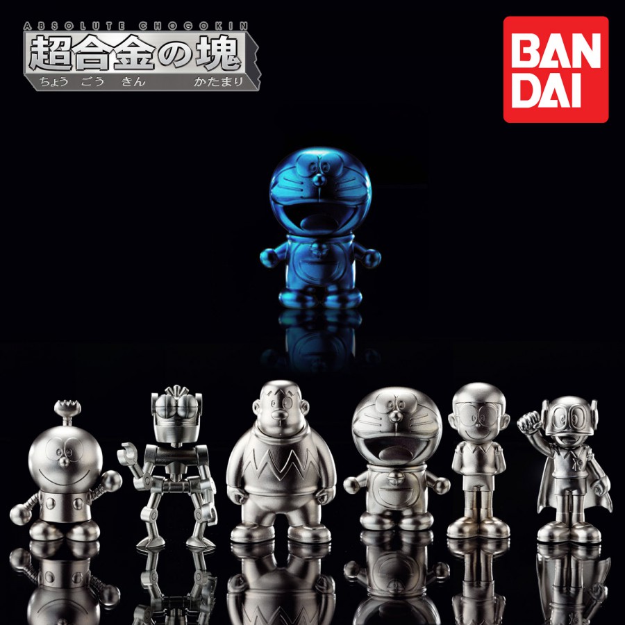 DORAEMON Figura Statuetta METALLO Collezione ABSOLUTE CHOGOKIN Bandai ...