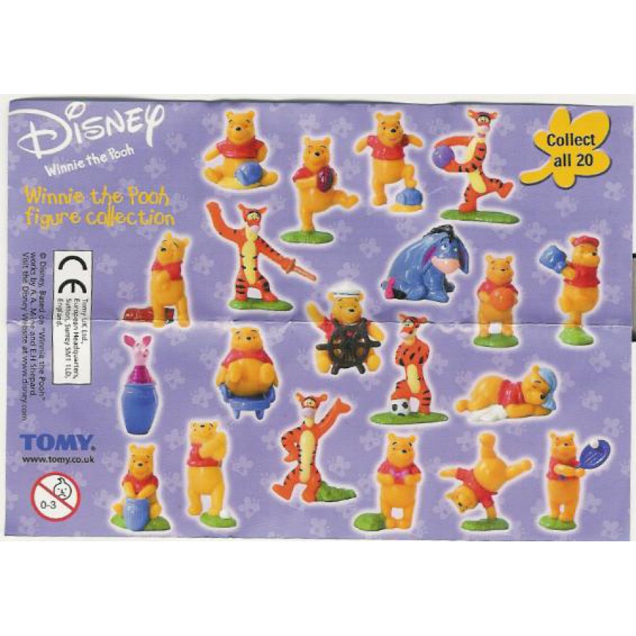 Raro SET 20 Figure 4cm WINNIE POOH Figure Collection TIGRO PIMPI IH-OH ...