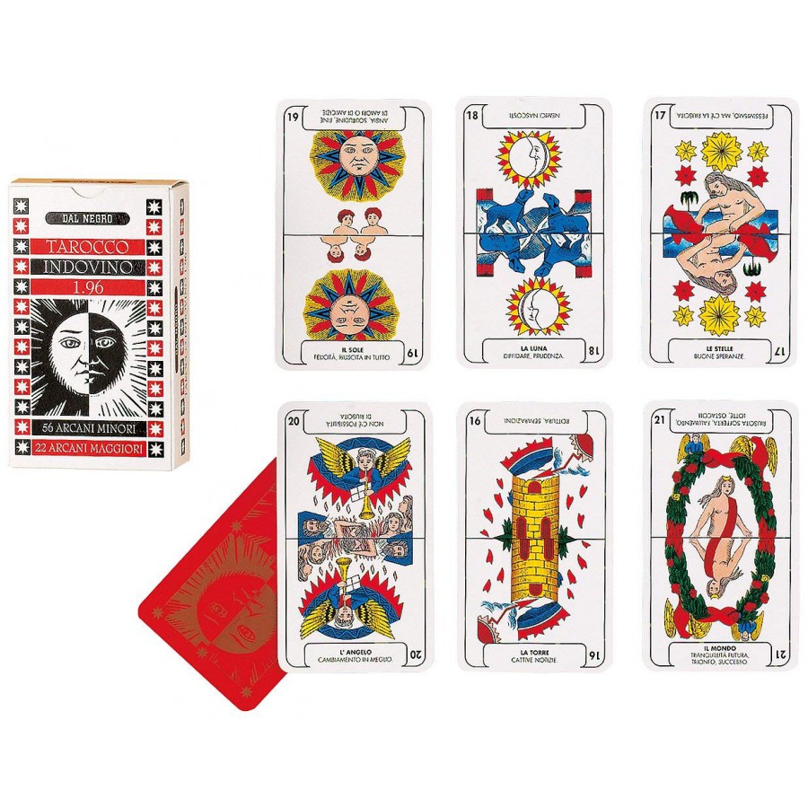 Mazzo Carte TAROCCO INDOVINO 1.96 DAL NEGRO 40005 - Apecollection