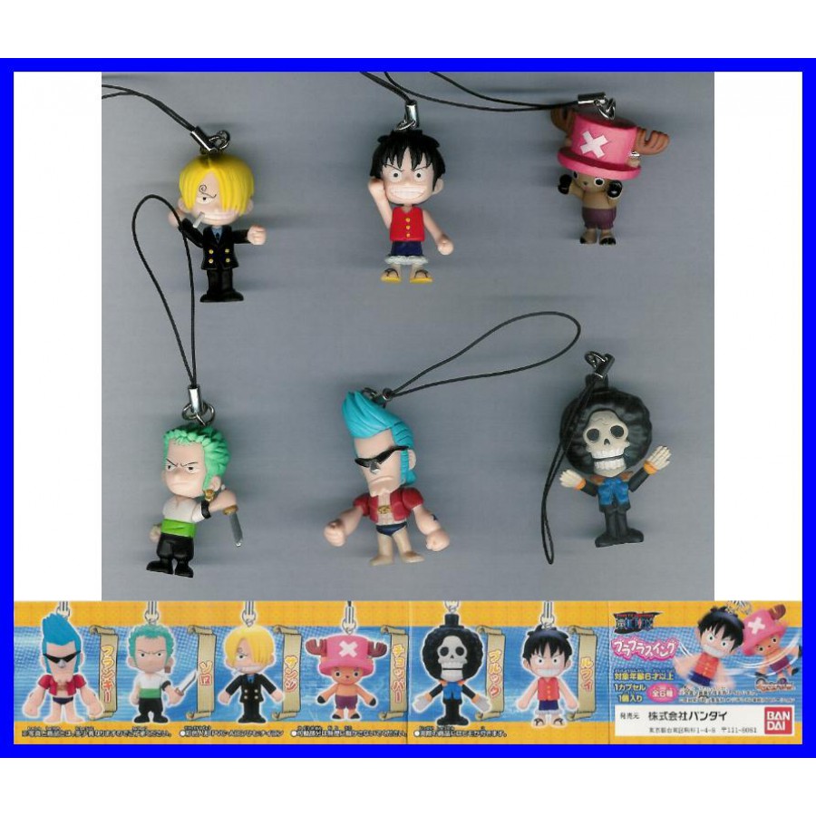 ONEPIECE Complete Set 6 FIGURES With Dangler SWING MASCOT Gashapon ...