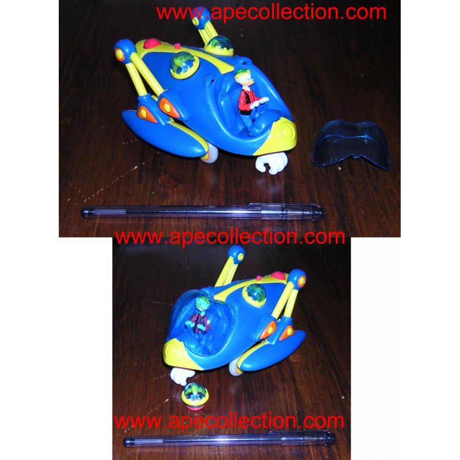 DISNEY Gadget Topolino Mickey Mouse Vehicle Ship Gyro Gearloose PLAYSET ...