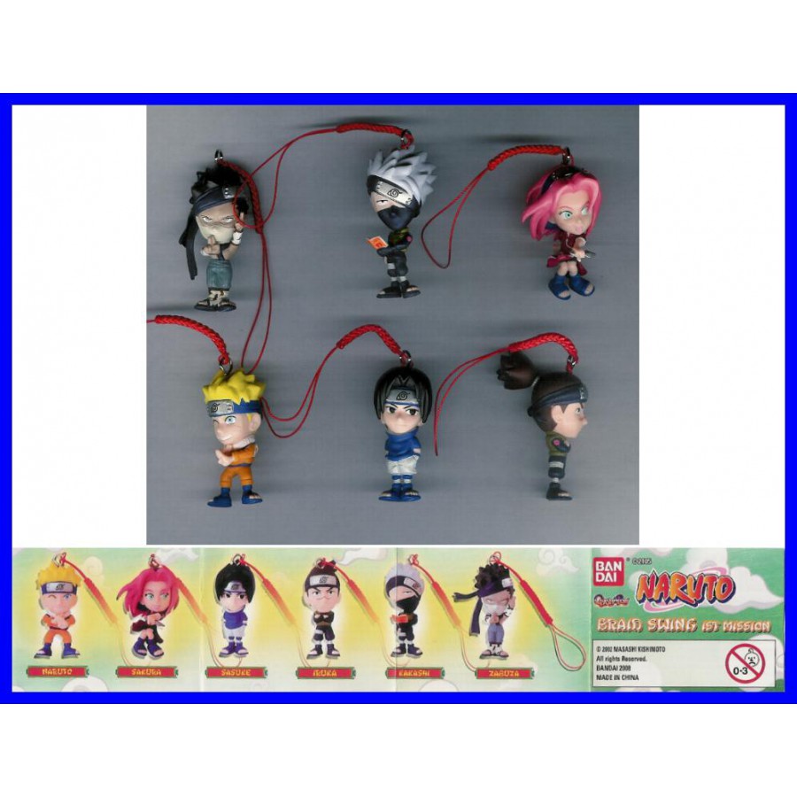SET 6 Figure NARUTO DANGLER BRAID SWING part 1 BANDAI Figures SAKURA ...