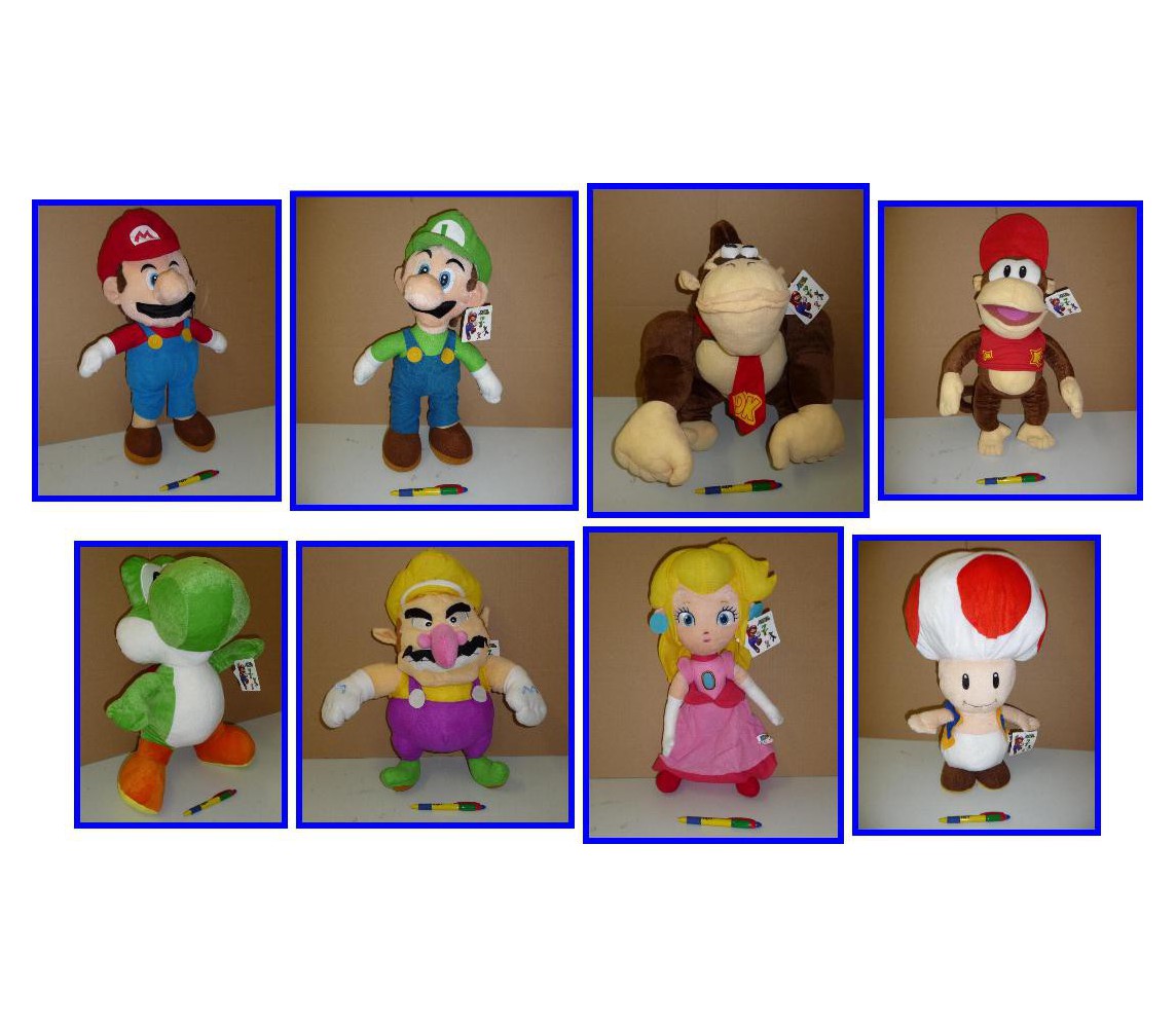 Big SUPER MARIO Plush 30-6050cm YOU CHOOSE Original Official NEW