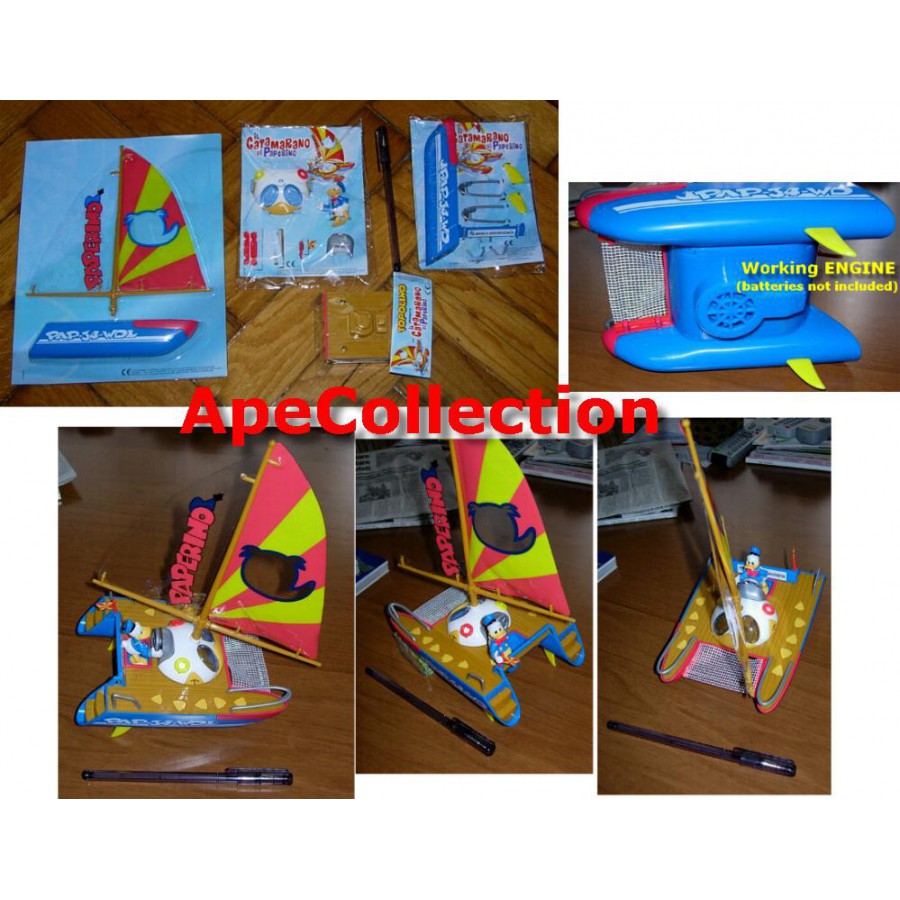 Playset CATAMARANO PAPERINO Donald Duck GADGET TOPOLINO Disney Gadget ...