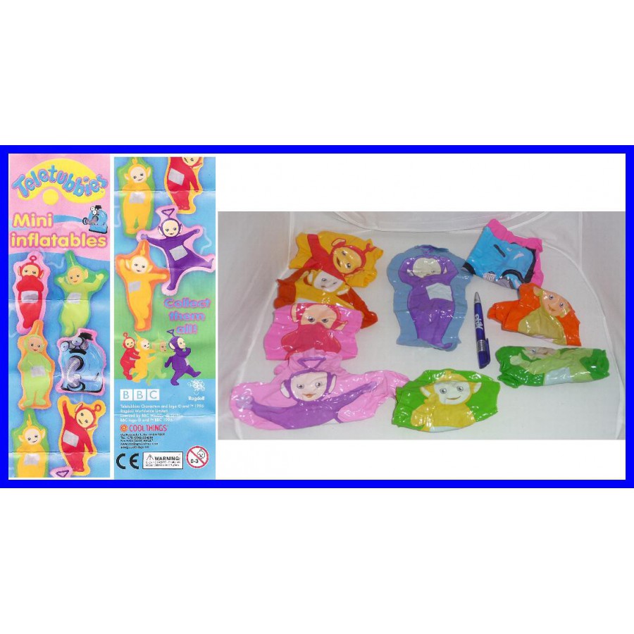 Set 9 TELETUBBIES GONFIABILI Versione PICCOLA Mini PO LAA-LAA TINKY ...