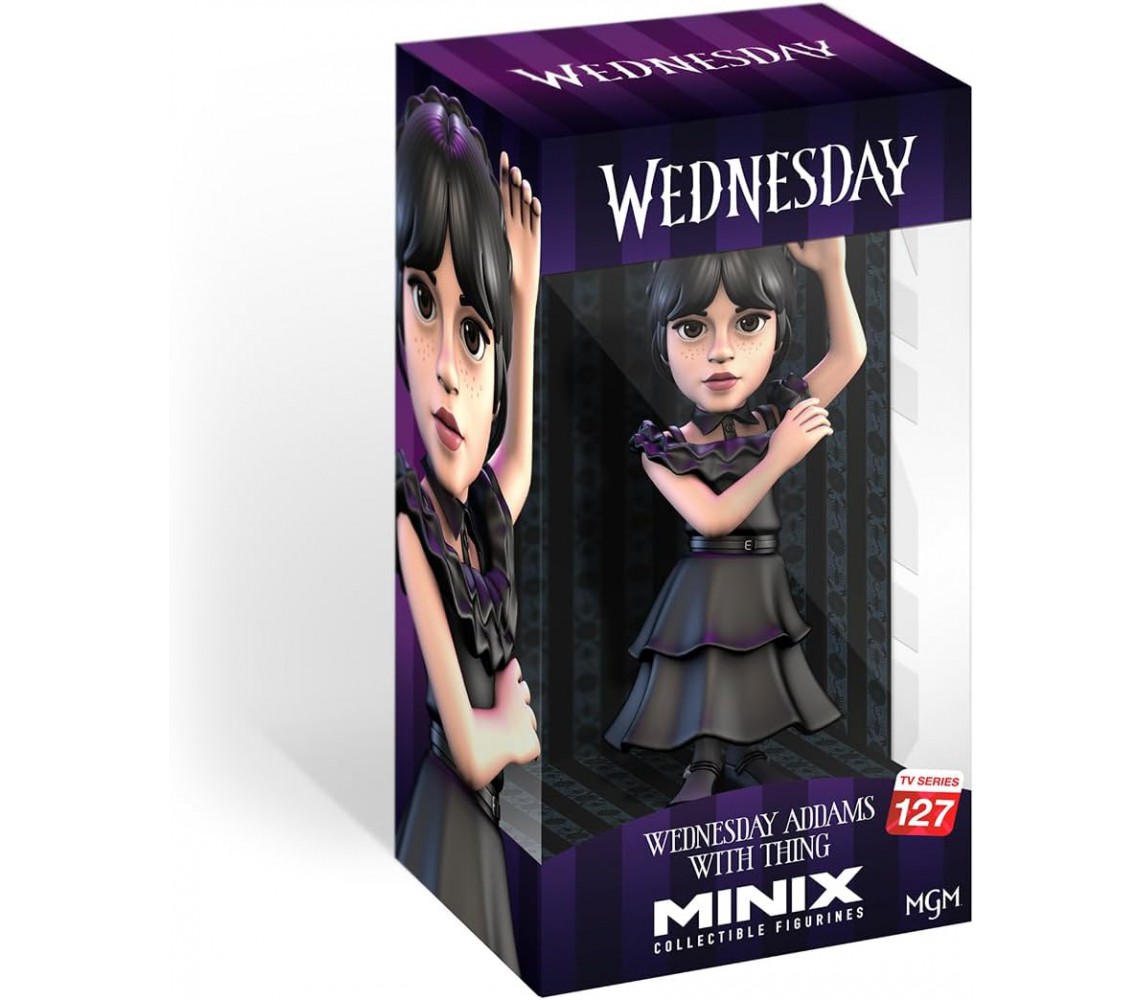 WEDNESDAY ADDAMS Figure Statue 11cm DANCING The Thing Original Serie ...