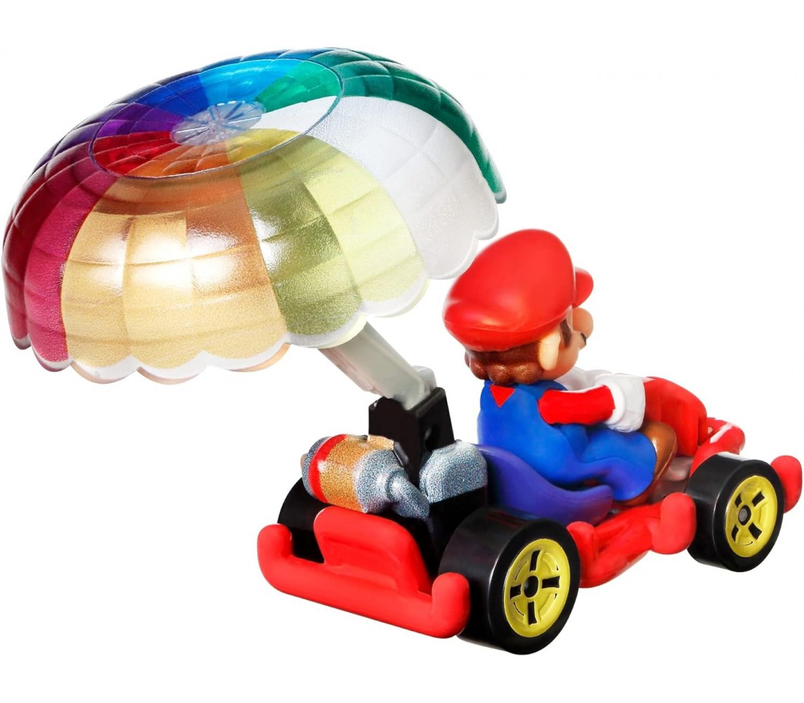 MARIO KART GLIDER Mario Pipe Frame Parachute 1:64 Hot Wheels HDB40