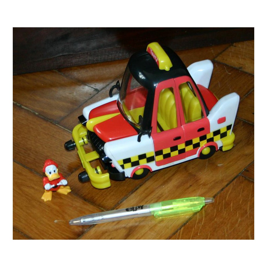 Raro Playset TAXI PAPEROGA Fethry Duck DISNEY Gadget Topolino Magazine ...