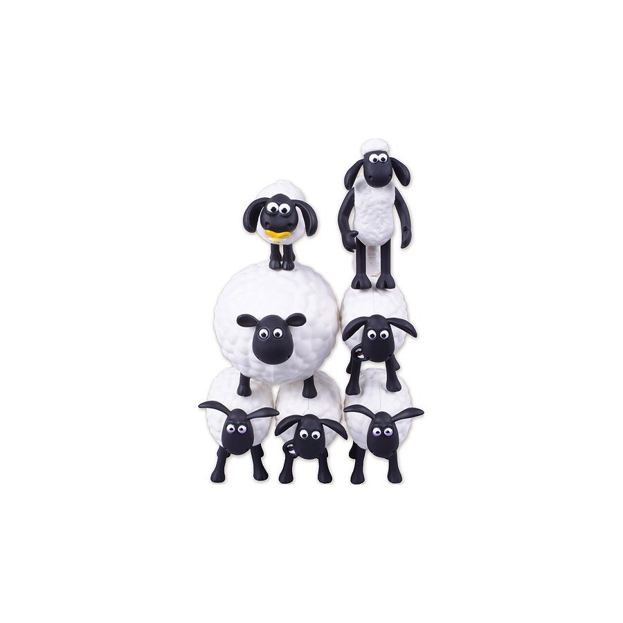 SHAUN THE SHEEP Set 7 Mini Figures TSUMU TSUMU 5cm Original ARTBOX ...