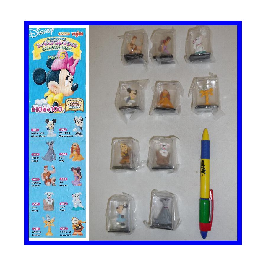 SET 10 Figures DISNEY CHARACTERS FIGURE COLLECTION Part 5 YUJIN JAPAN ...