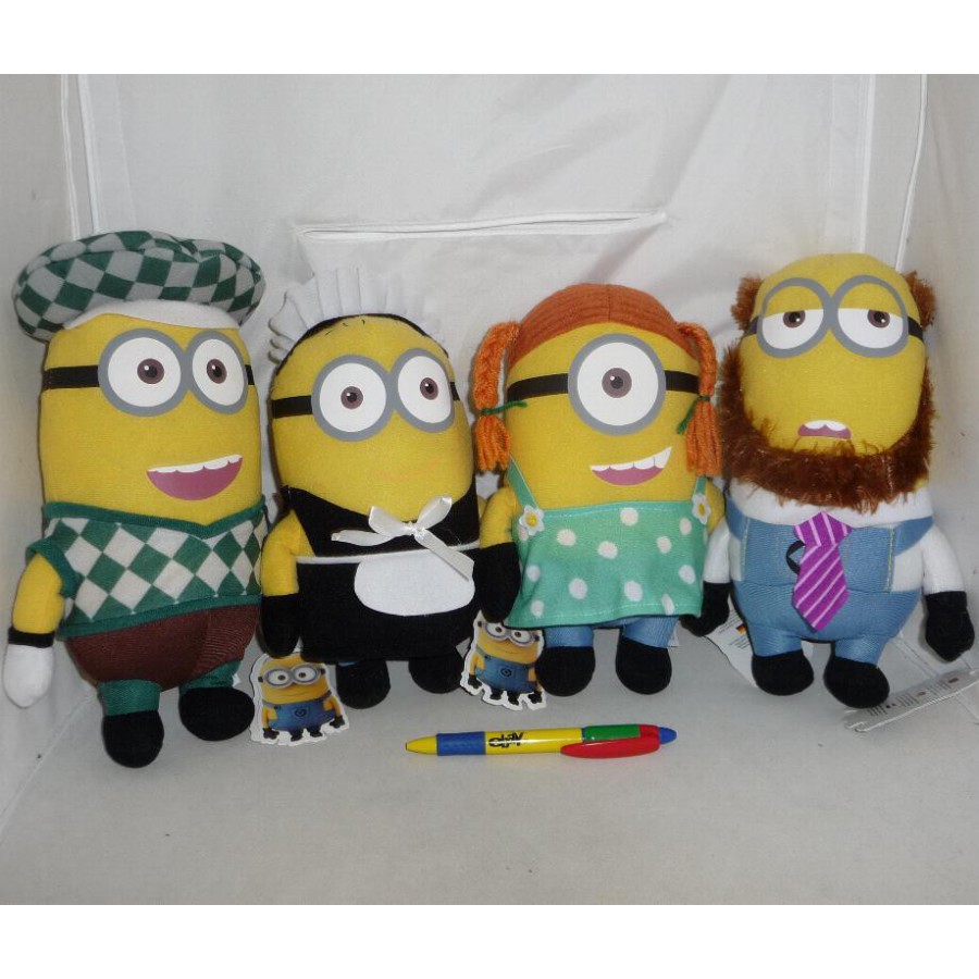 Plush 25cm MINION DRESSED from DESPICABLE ME 2 Original - Apecollection