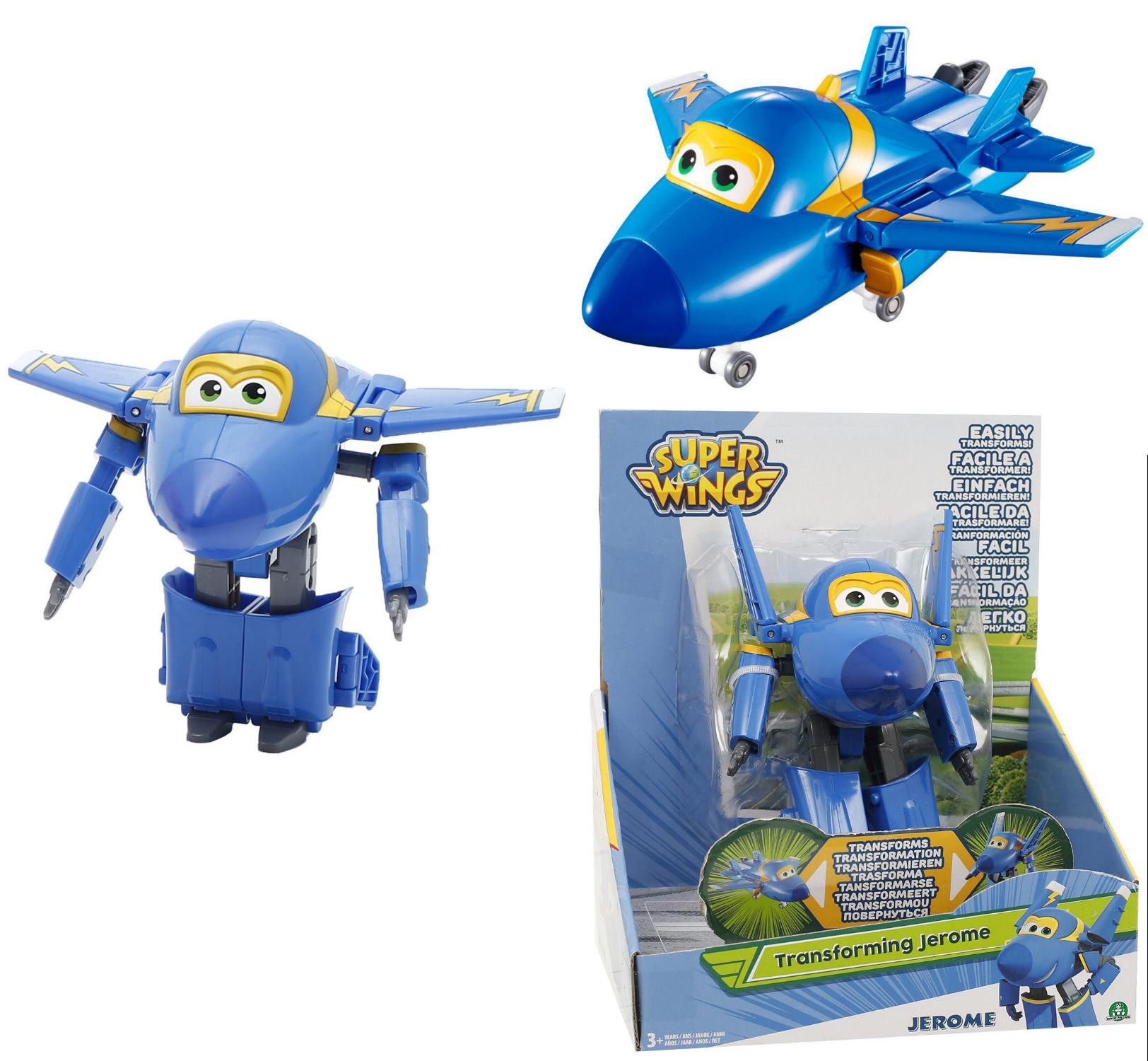 SUPER WINGS Figura Trasformabile AEREO ROBOT Scelta TRANSFORMER FIGURE ...